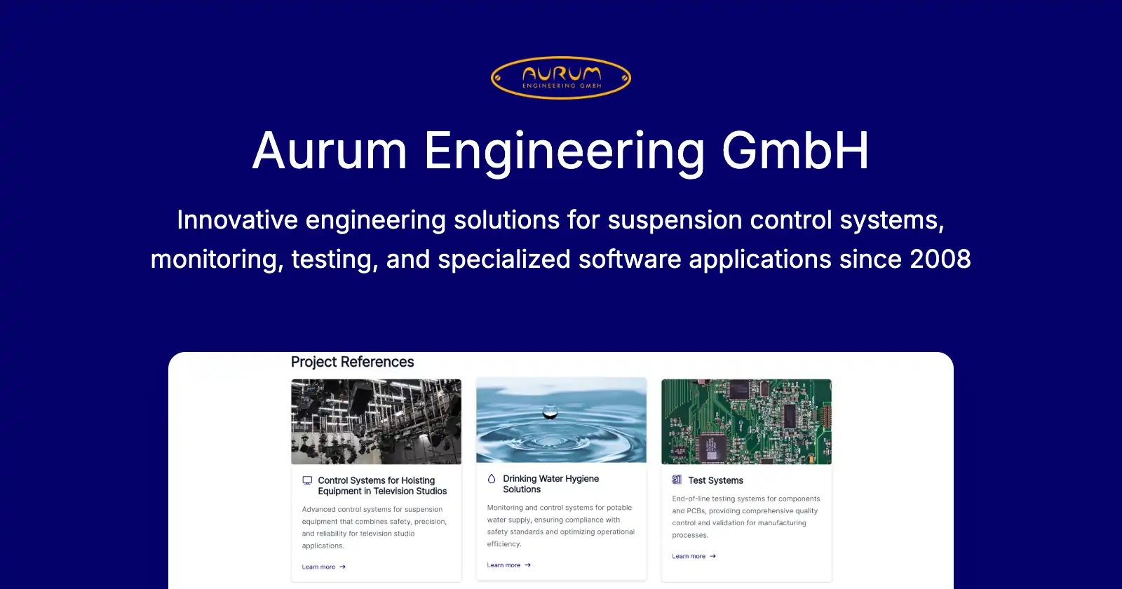 Aurum Engineering | Advanced Control & Monitoring Systems